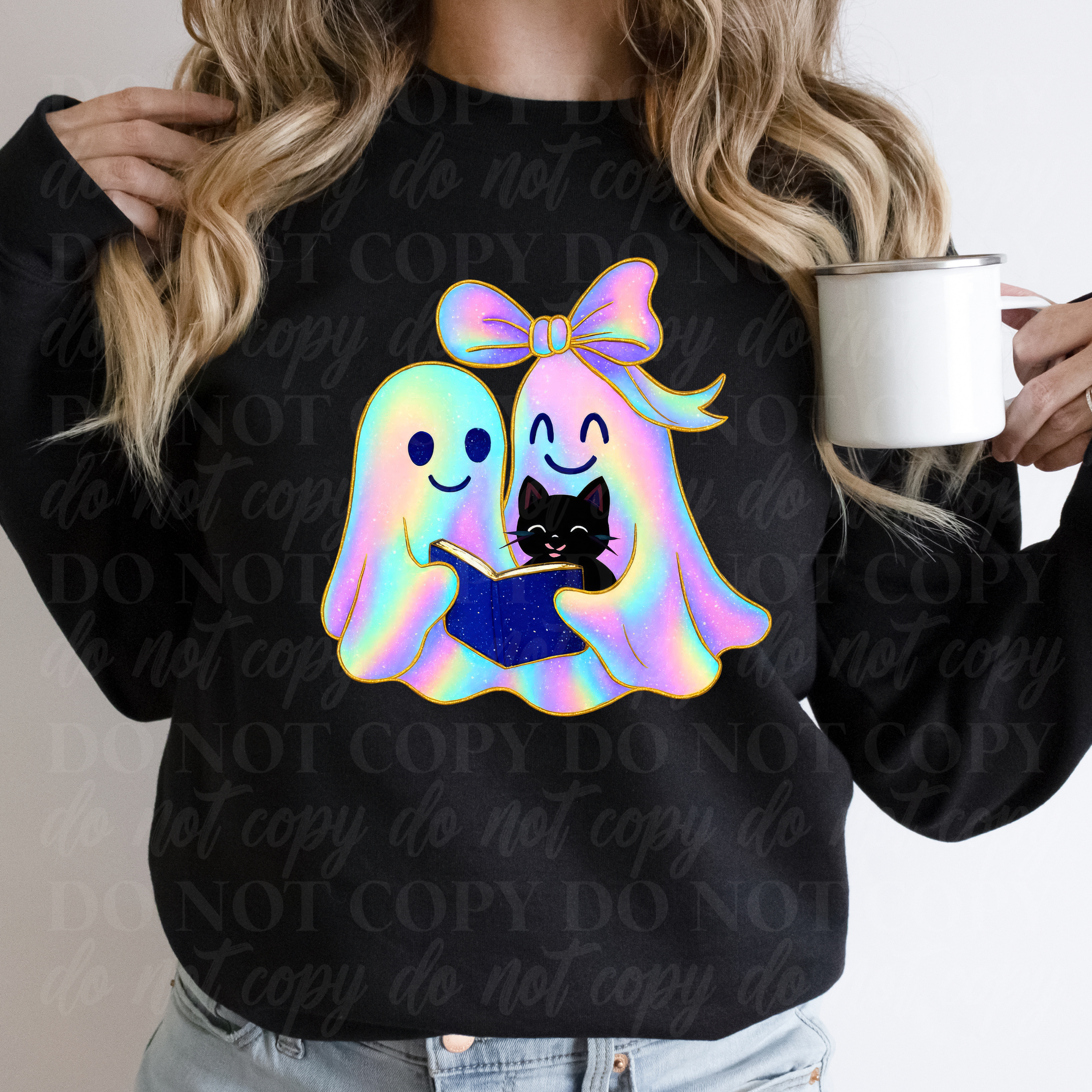 Ghost Besties Black Cat – 208 Custom Designs