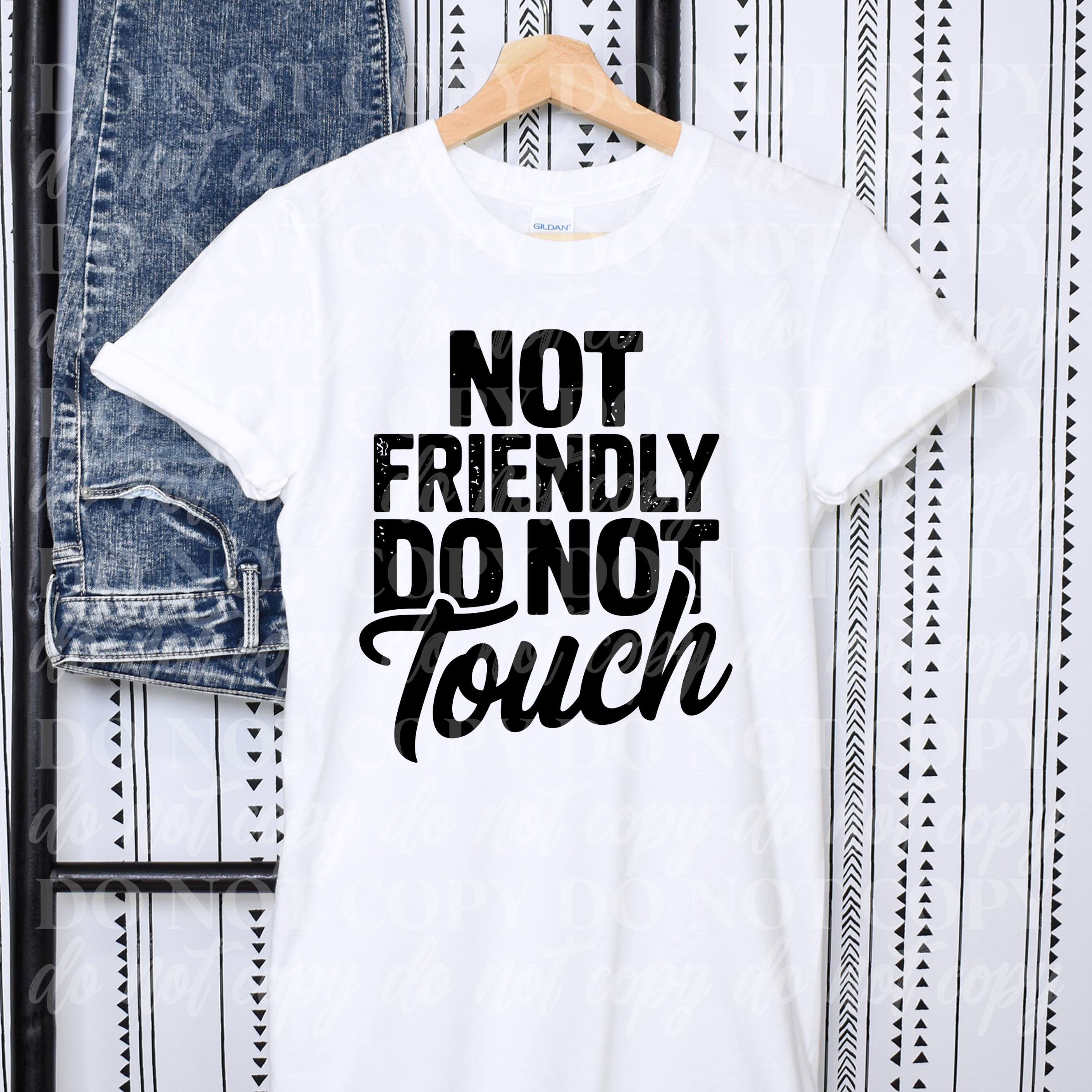 Not Friendly Do Not Touch – 208 Custom Designs