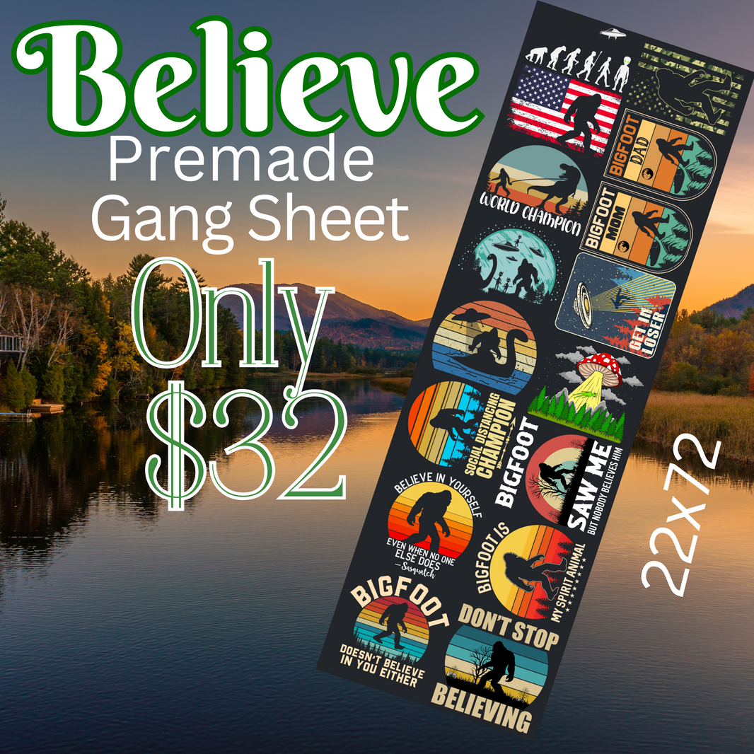 Premade Gang Sheets – 208 Custom Designs